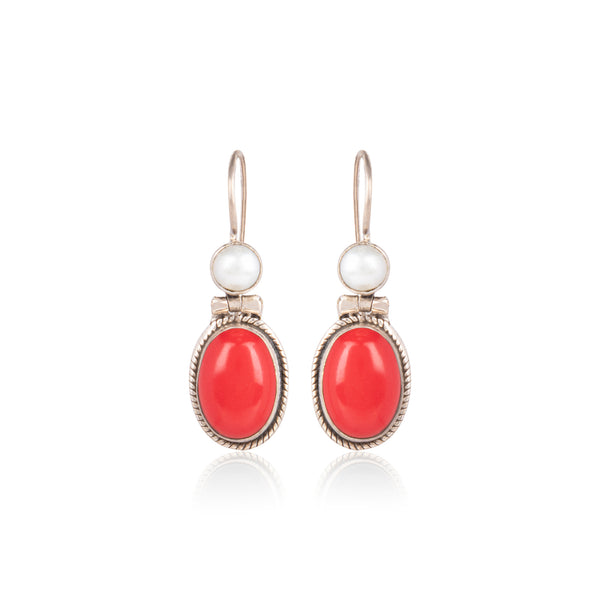 The Elina Silver Drops : Red – Amriti